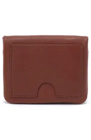 Hobo Mini Lumen Leather Bifold Wallet - Cocoa Bean