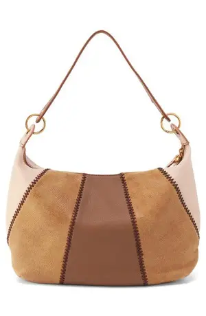 Hobo Opal Leather Shoulder Bag - Timber Brown