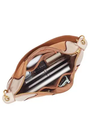 Hobo Opal Leather Shoulder Bag - Timber Brown
