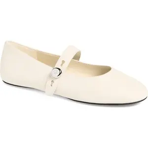 Tory Burch Romy Mary Jane Flat - Light Cream