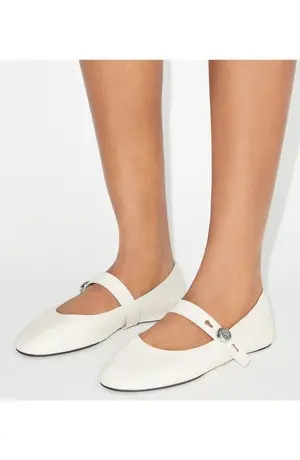 Tory Burch Romy Mary Jane Flat - Light Cream