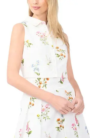 Ted Baker London Floral Crop Top