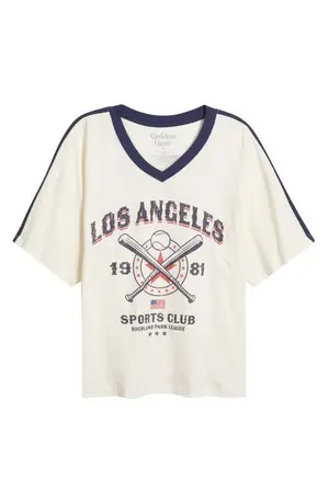 GOLDEN HOUR La Sports Club 81 Graphic T-shirt - Marshmallow