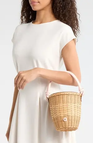 Pamela Munson The Jane Woven Rattan Basket Bag
