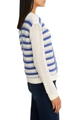 NIC+ZOE Painted Porcelain Striped Cardigan