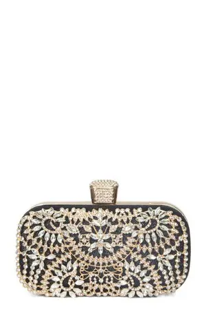 LAUREN LORRAINE Sofie Embellished Clutch - Black