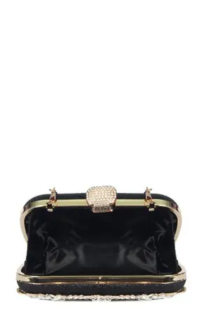 LAUREN LORRAINE Sofie Embellished Clutch - Black