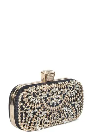 LAUREN LORRAINE Sofie Embellished Clutch - Black