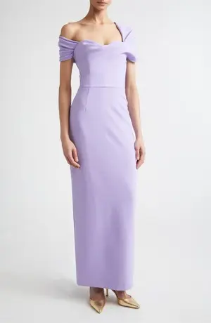 Carolina Herrera Short Sleeve Evening Dresses