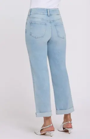 NYDJ Bailey High-waist Crop Straight-leg Jeans - Keys View