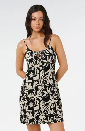 Rip Curl Surf Dreams Rib Minidress - Black