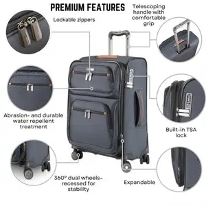 RICARDO BEVERLY HILLS Montecito 3.0 Softside Expandable Luggage - Graphite