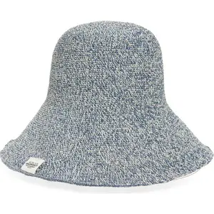 Ruslan Baginskiy Logo Patch Foldable Straw Bucket Hat - Light Blue