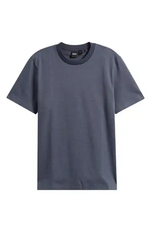 BOSS H-thompson Cotton Piqué T-shirt - Dk Bu