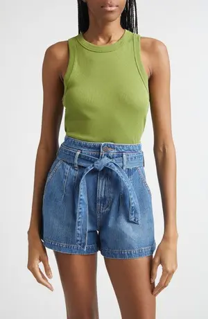 Veronica Beard Jordyn Crop Tank - Cactus