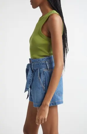 Veronica Beard Jordyn Crop Tank - Cactus