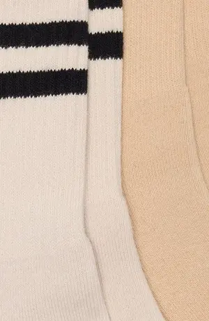 Bp. Varsity Stripe Crew Socks 2-pack - Multi