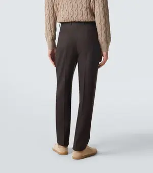 Zegna Straight Linen Pants