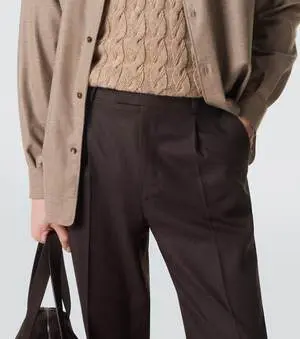 Zegna Straight Linen Pants
