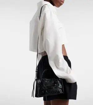 Balenciaga Le City Mini Leather Top-handle Bag - Black