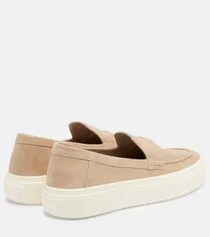 Hogan Crosswind Suede Loafers