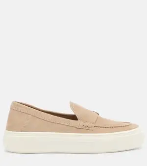 Hogan Crosswind Suede Loafers
