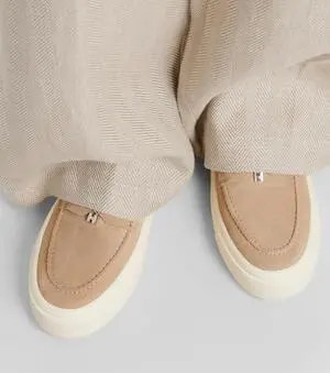 Hogan Crosswind Suede Loafers