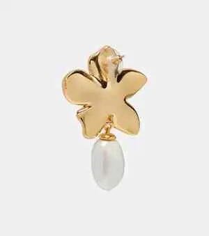 SELF-PORTRAIT Flower Embellished Drop Earrings