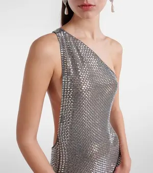 SELF-PORTRAIT Embellished One-shoulder Gown