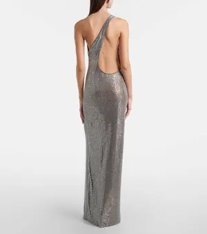 SELF-PORTRAIT Embellished One-shoulder Gown