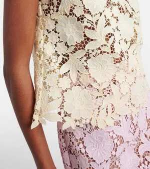 SELF-PORTRAIT Embellished Lace Top