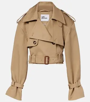 SELF-PORTRAIT Cropped Belted Jacket