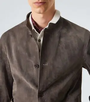 Dunhill Suede Jacket - Grey