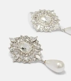 SELF-PORTRAIT Embellished Drop Earrings
