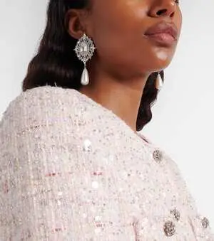 SELF-PORTRAIT Embellished Drop Earrings