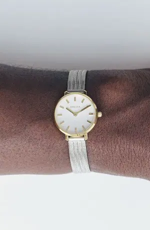 BREDA Beverly Mesh Strap Watch - Two-tone