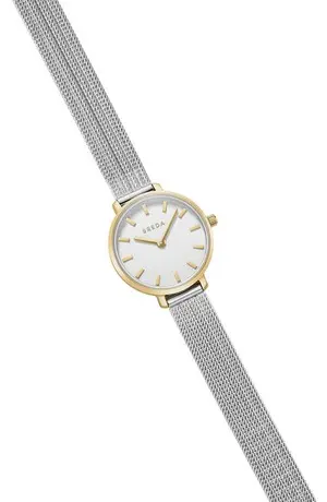 BREDA Beverly Mesh Strap Watch - Two-tone