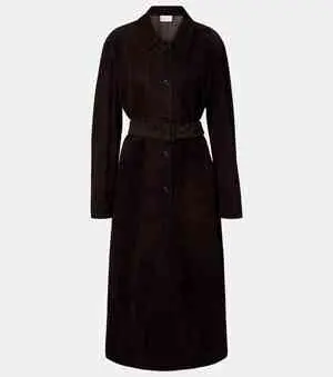 THE ROW Kendra Suede Coat