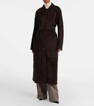THE ROW Kendra Suede Coat