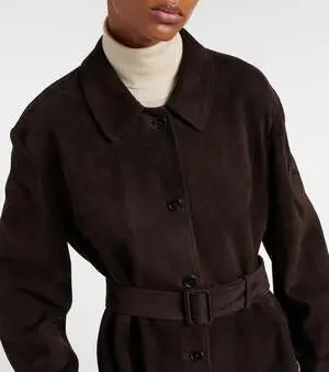 THE ROW Kendra Suede Coat