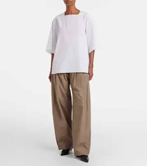 THE ROW Iven Wide-leg Pants - Green