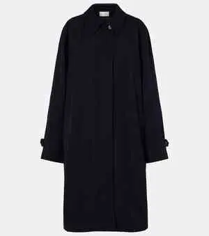 THE ROW Dayton Wool Car Coat - Blue