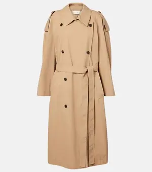 THE ROW Cotton And Cashmere Trench Coat - Beige
