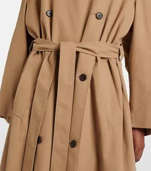 THE ROW Cotton And Cashmere Trench Coat - Beige