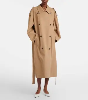 THE ROW Cotton And Cashmere Trench Coat - Beige