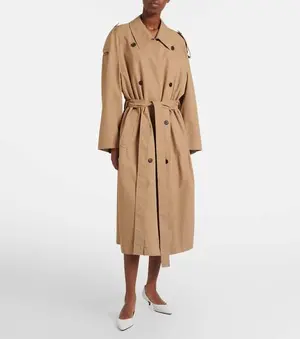 THE ROW Cotton And Cashmere Trench Coat - Beige