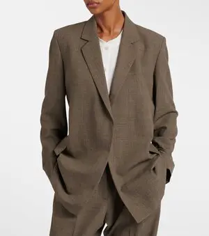 THE ROW Devlin Wool Blazer - Grey