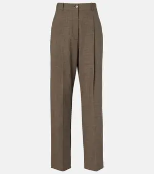 THE ROW Gianni Wool Straight Trousers