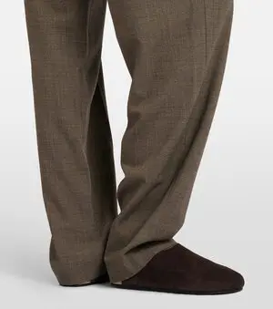 THE ROW Gianni Wool Straight Trousers
