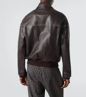 WALES BONNER Time Leather Jacket